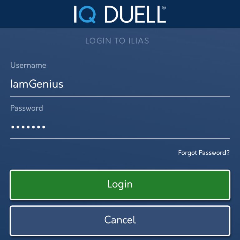 Sign in – IQ-DUELL